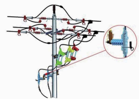 5KA 17kv Polymer High Voltage Lightning Arrester / Gapless Lightning Arrester