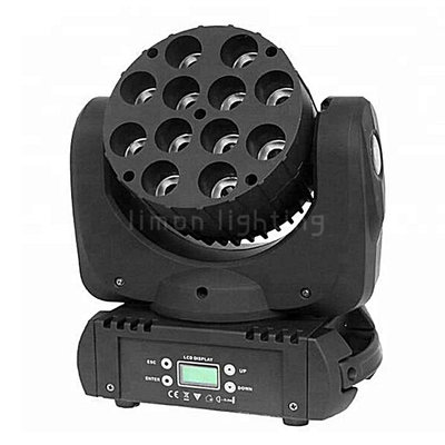 Wedding Concert Narrow Beam Angle 12x12w RGBW 4in1 Cree LED Moving Head Beam supplier