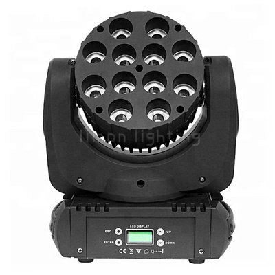 Wedding Concert Narrow Beam Angle 12x12w RGBW 4in1 Cree LED Moving Head Beam supplier
