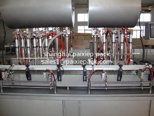 China Pneaumatic Driven Piston Hot Filling Machine for Honey , Tomato Paste , Butter supplier