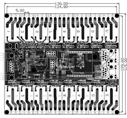 Plug and Play P2P 16 Channels Relay Kit With WiFi and Dual RJ45 ports Connections
