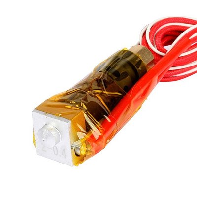 ASSEMBLED J-HEAD HOTEND NOZZLE FOR FILAMENT REPRAP MAKERBOT KOSSEL DELTA: PTFE 1.75MM/NOZZLE 0.5MM