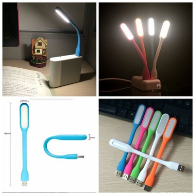 ORANGE UNIVERSAL PORTABLE USB BENDABLE LED LIGHT PC LAPTOP POWER BANK