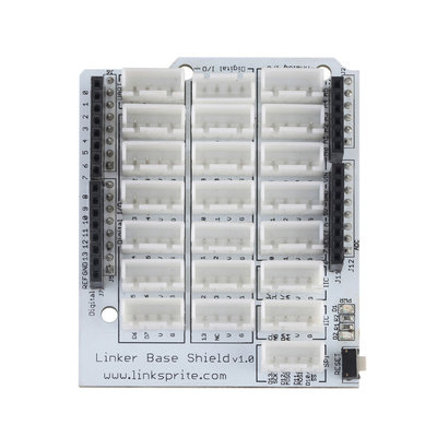 Base Shield of Linker Kit for pcDuino/Arduino (Dimension：69×59×19mm)