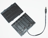 6xAA 9V Battery Holder WIth On-off switch and DC Barrel 5.5x2.1mm