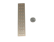 Linker Block 10 Lego Holes Long Grooved Beam -Aluminium