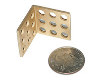 Linker Block 90 Degree Fixture With a Length of 3 Holes