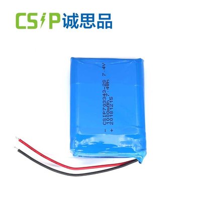 High Voltage Lithium Polymer Battery Pack 2S1P 703343 Short Lead Time
