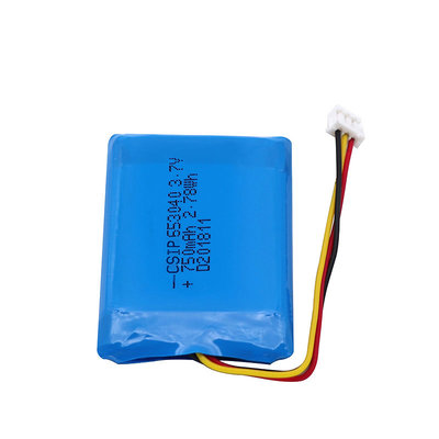 750mah 653040 Rechargeable Lithium Polymer Battery