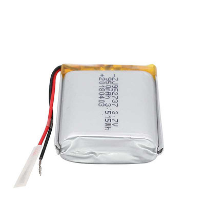 952737 950mAh Rechargeable Lithium Ion Battery High Temperature Performance