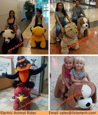 China High Quality Battery Car Animal Electric Vehicle Plush Motorized Animals Rides in Mall supplier