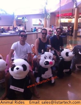 China plush motorized animals coin operated car kids ride Battery Operated Animal Rides supplier
