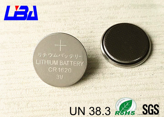 High Capacity CR1620 Lithium Button Batteries Light Weight 75mAh  47kΩ