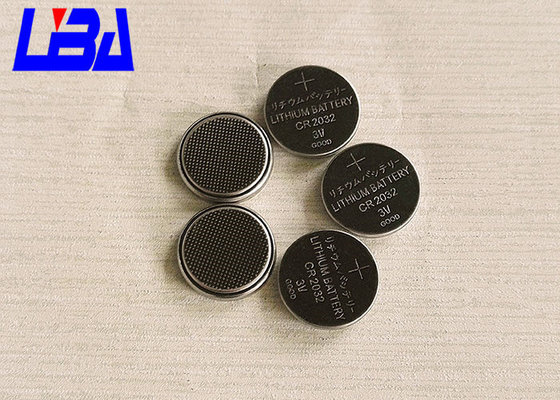 Primary  LiMnO2 CR2032 Lithium Battery Coin Cell Durable For Watch