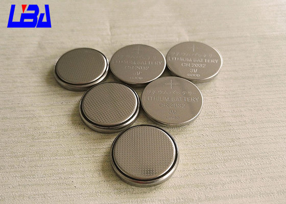Customized CR2032 3V Lithium Button Batteries High Energy Density