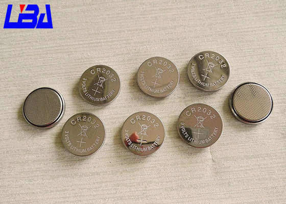 LiMnO2 Button Cell Lithium Metal Battery , Cr2032 Lithium Ion Battery Rechargeable
