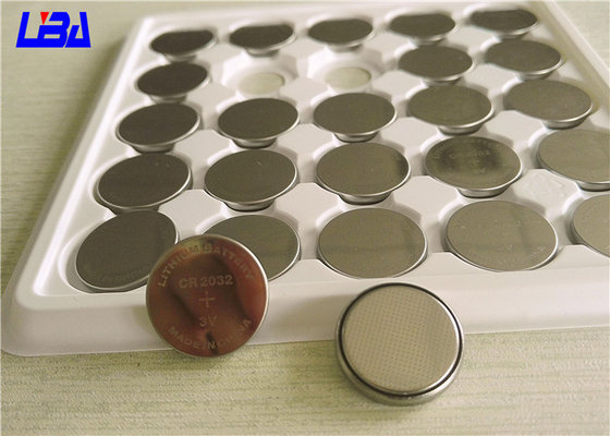 Duration 1280h 3v Lithium Battery , High Drain Cr2032 Rechargeable Button Cell Batteries