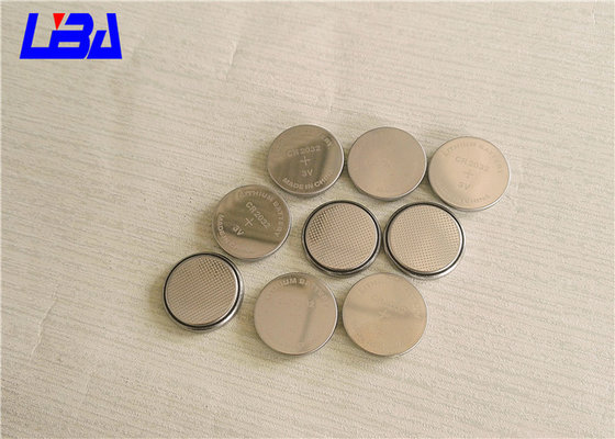 LiMnO2 Cr2032 Coin Cell Battery , 20 * 3.2mm 3 Volt Lithium Battery 240mAh