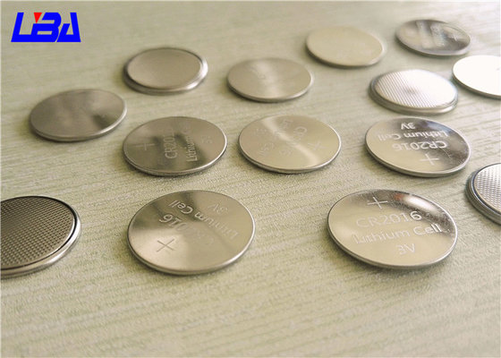Retailed Blister Pack Button Coin Cell Battery , Light Weight Cr2016 Lithium Battery