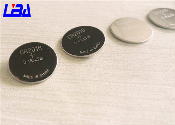 High Capacity Cr2016 3v Lithium Battery , Standard  CR2016 Coin Cell Battery