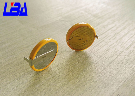 Button Coin Cell Cr2032 With Solder Tabs , Solder Tabs Lithium Ion Batteries
