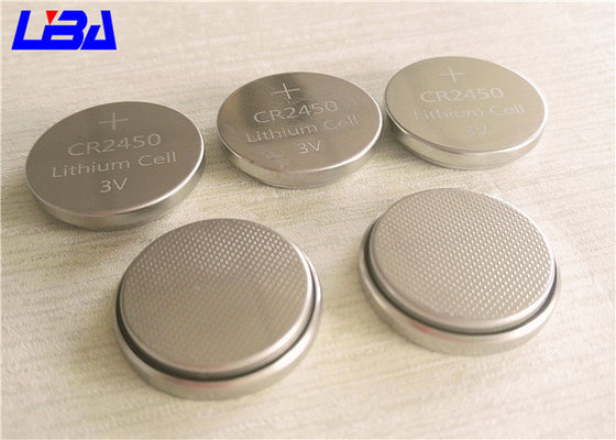 600mAh Button Cell Battery , Environment Friendly 3 Volt Lithium Coin Battery
