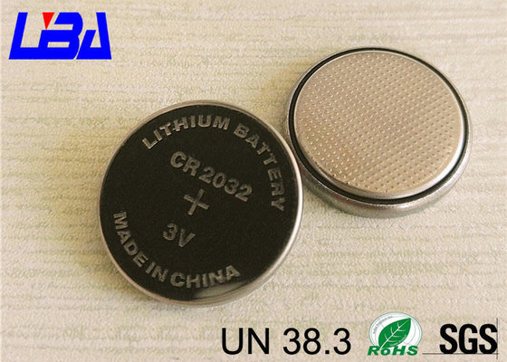 230mAh Lithium Manganese Dioxide Battery , Lithium Ion Battery Cr2032  With Solder