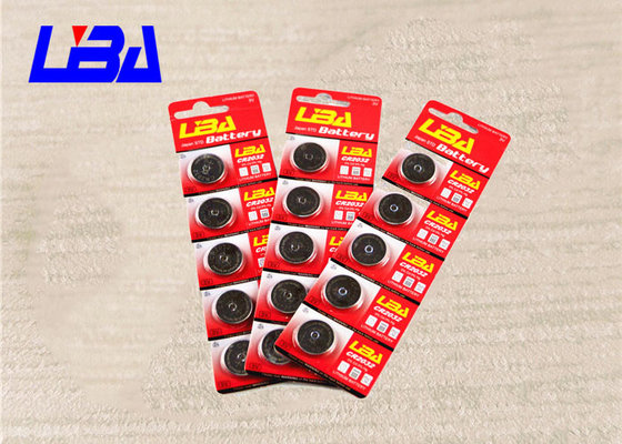 230mAh Lithium Manganese Dioxide Battery , Lithium Ion Battery Cr2032  With Solder