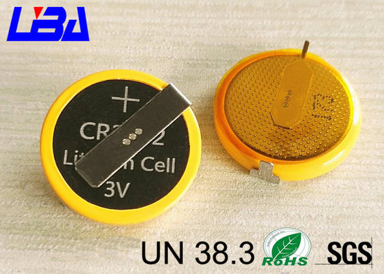 Standard Cr2032 Cmos Battery With Connector , Long Life 3v Lithium Coin Cell Battery