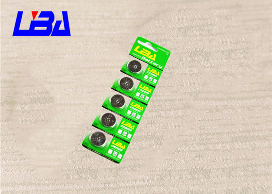 Electronics Button Cell 3 Volt Battery , Lithium Coin Battery In Card Package 190mAh