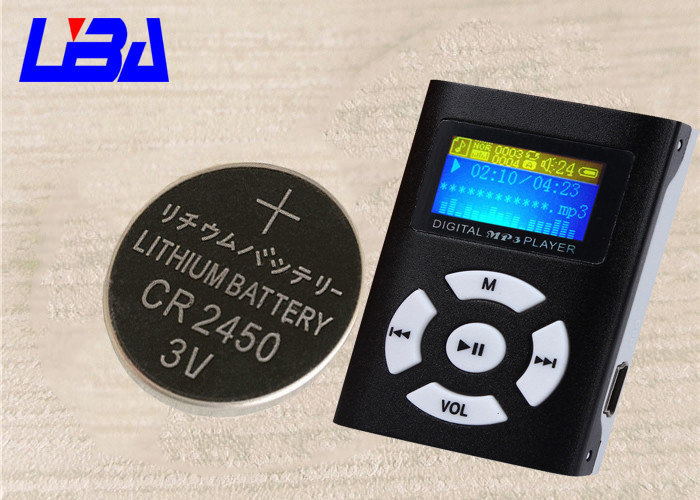 Rechargeable Lithium 3v Battery , Primary Indsutrial Monitors Cell Cr2450 3v 6.4g