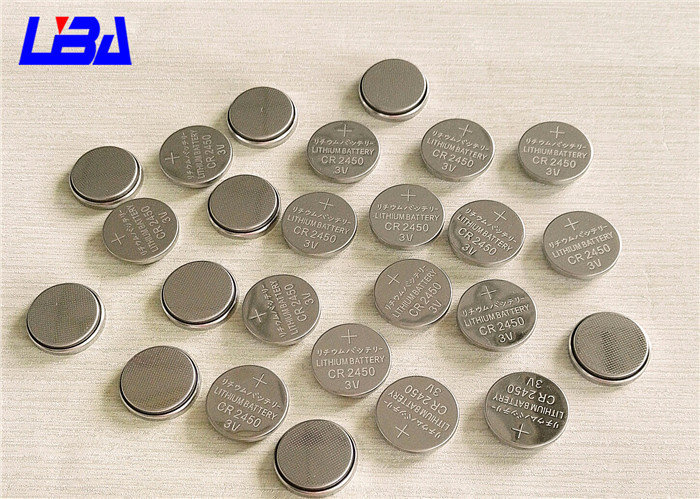 Eco - Friendly 3v Coin Battery , Customized Cr2450 Lithium Battery  For Baby Carsa
