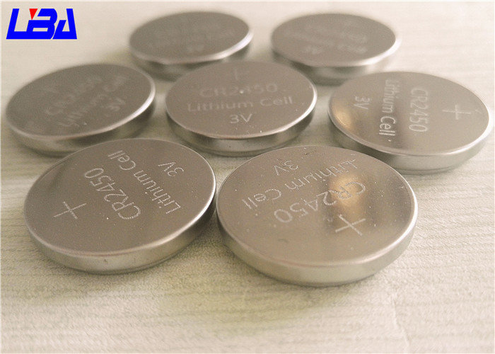 High Capacity Coin Cell CR Button Battery 3v CR2450 24*5.0MM Durable