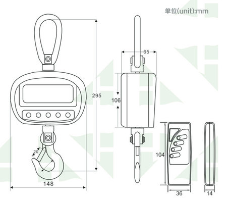 Mini-Digital portable Crane Scales with High Accuracy Tension Tester