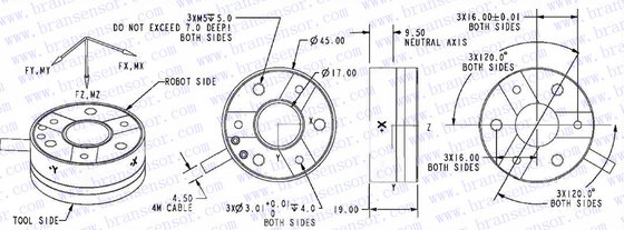 6 Axis Force Sensor with High Accuracy (B04XF)