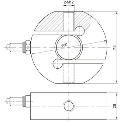 S load cell with stainless steel for tension force testing