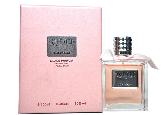 Square Shape Perfume Rose Oud Lonkoom Private Lable Acceptable