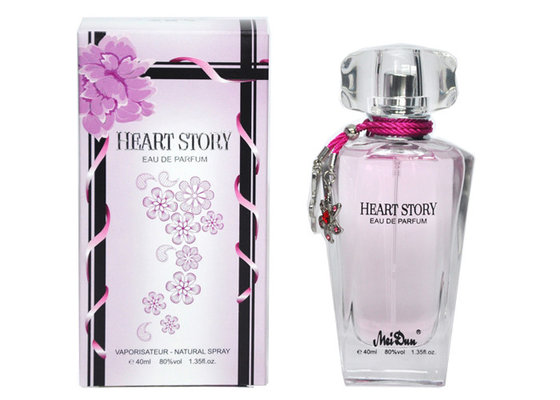Lovely Glass Bottle Heart Story Meidun Perfume For Young Lady