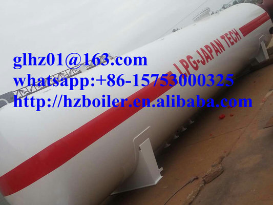 Ghana 30 Tons LPG Storage Tank Q345R Steel Made Ground Type LPG Tank
