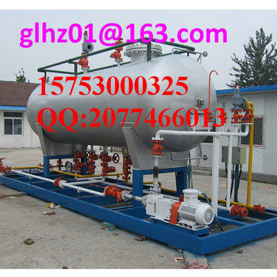 White OEM Liquefied petroleum/propane gas mobile skid mounted LPG station for Ghana