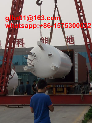 40FT Container Load 16MnDR 10M3 Vertical Vacuum LCO2 Storage Tank