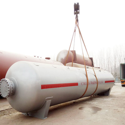 Vietnam 10MT 25M3 Ground Gas Station Used LPG Tank Silver Storage Tank