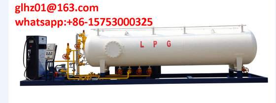 30m3 lpg storgae tank mobile skid mounted LPG filling station for car filling