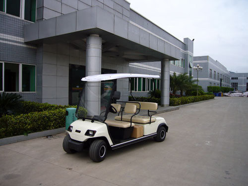 Electric four seater golf carts, color optional