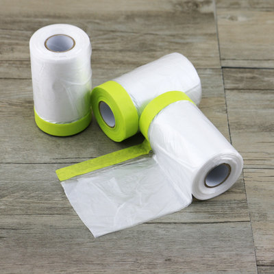 round adhesive tape masking film for auto spray painting,home/furniture duct protection