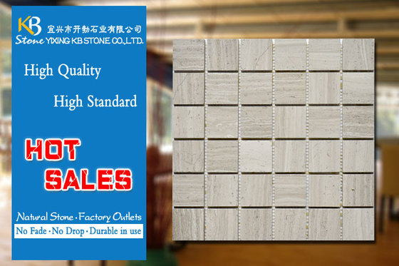 Natural Stone Marble Mosaic Floor Tile Wooden Square Building Materials