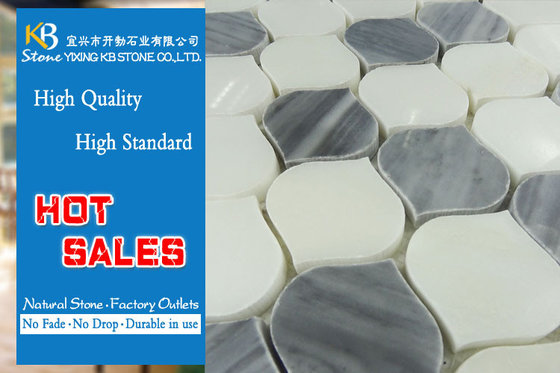 Irregular Italy Grey Marble Bathroom Tiles For Home