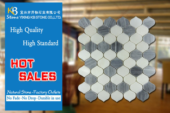 Irregular Italy Grey Marble Bathroom Tiles For Home