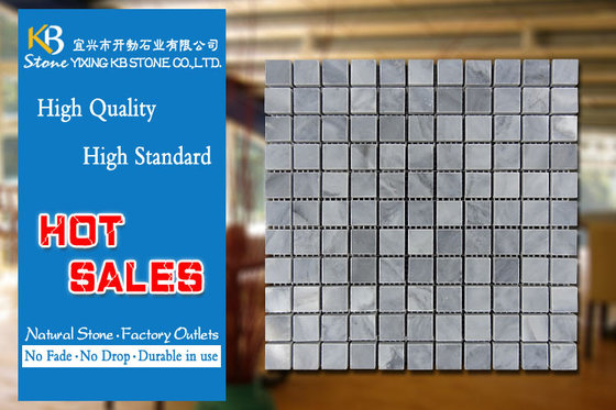 Square Shaped Mosaic Backsplash Tile Pink Mosaic Tiles Fiber Mesh