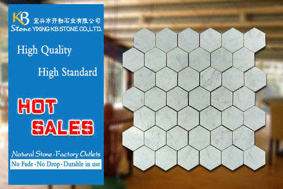 Building 48*48mm Marble Mosaic Tiles Bathroom Wall Tiles Professional